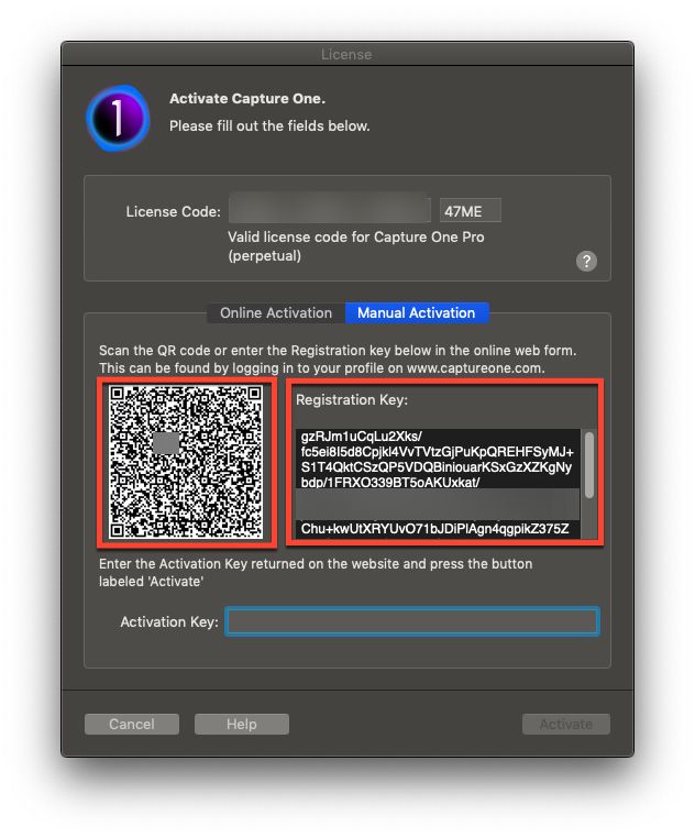 How to activate Capture One – Home