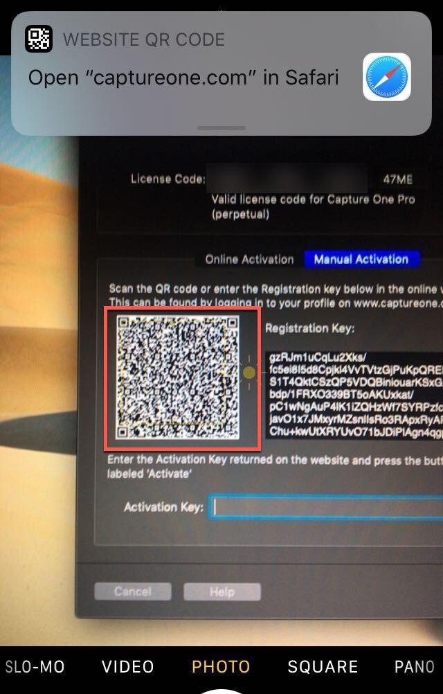 How to activate Capture One – Home