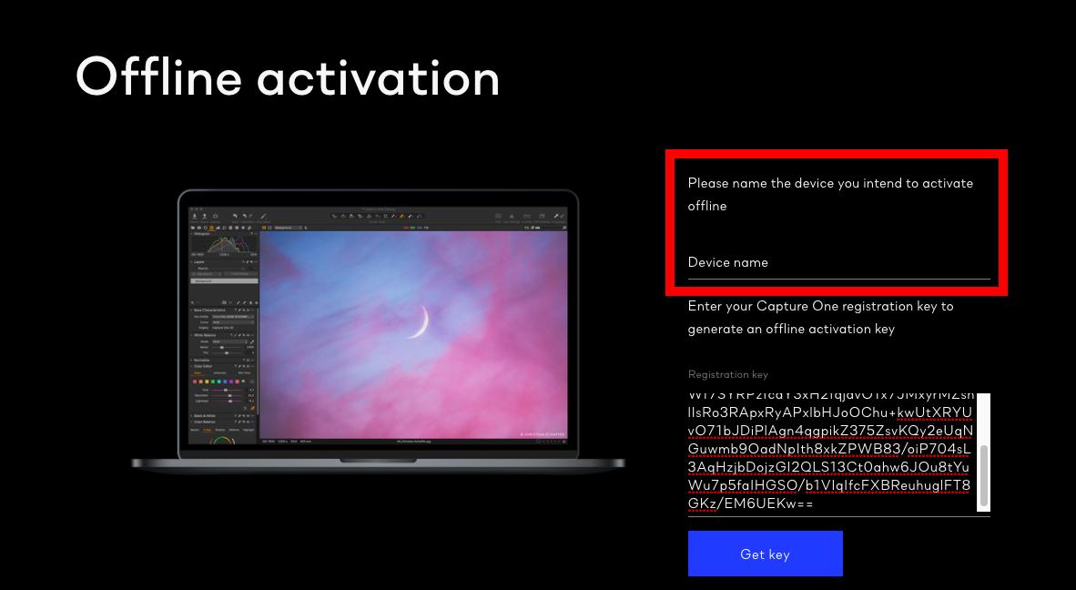 How to activate Capture One – Home