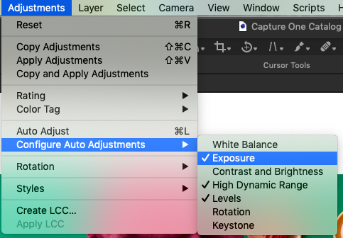 Auto adjustments – Home