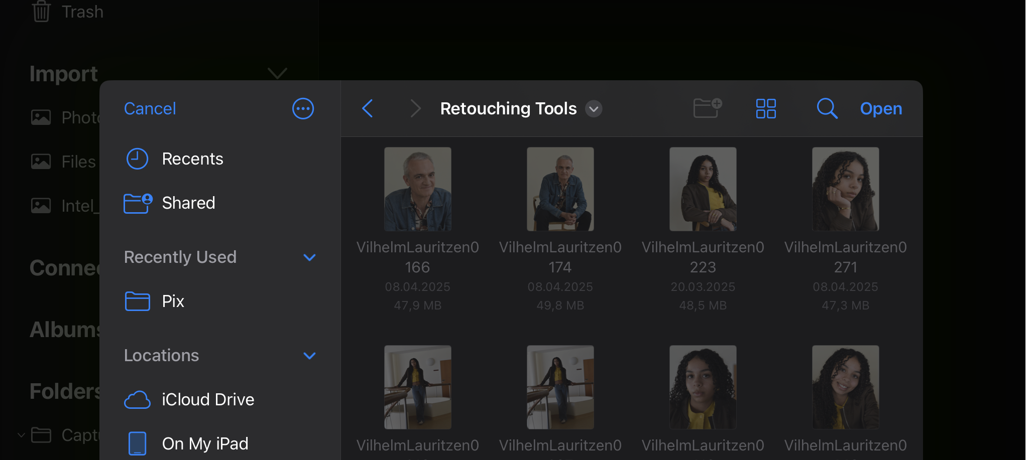 Session and Catalog documents in Capture One mobile – Home