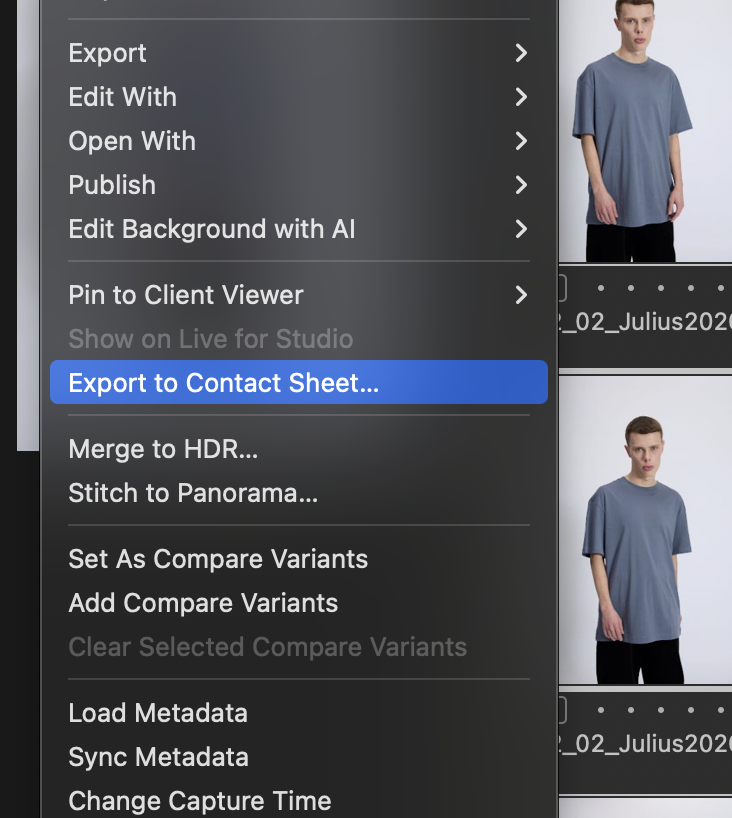 Contact Sheets – Home