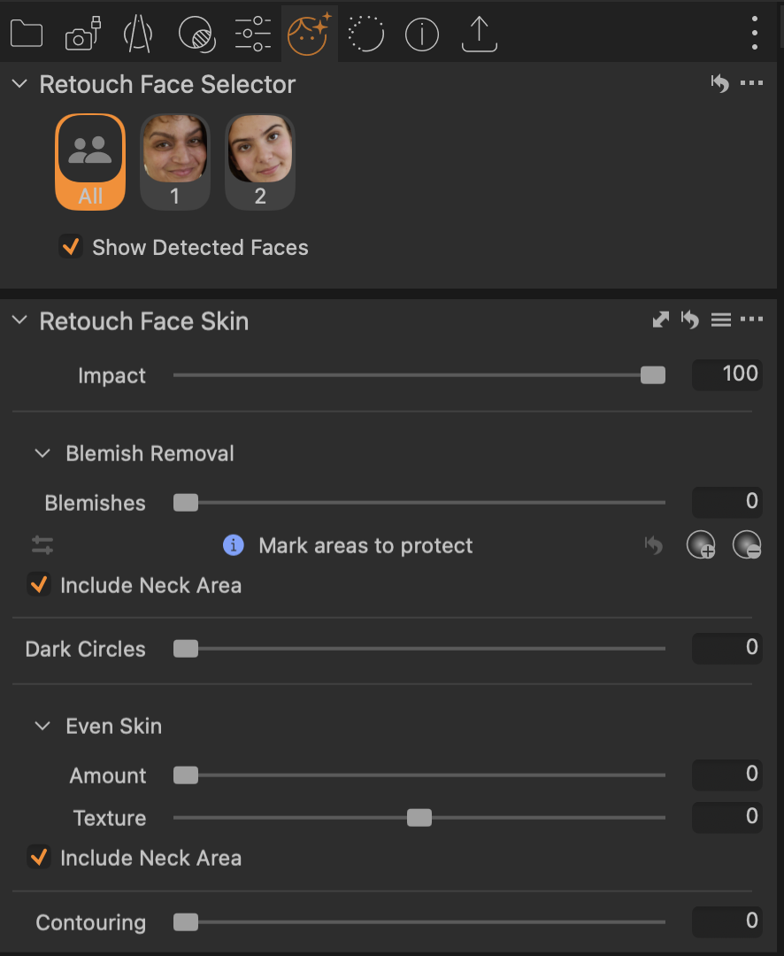 Retouch Face Skin tool – Home