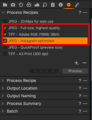 Processing image variants using recipes – Home