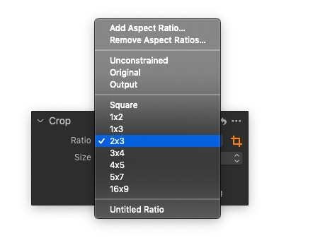 Cropping images – Home