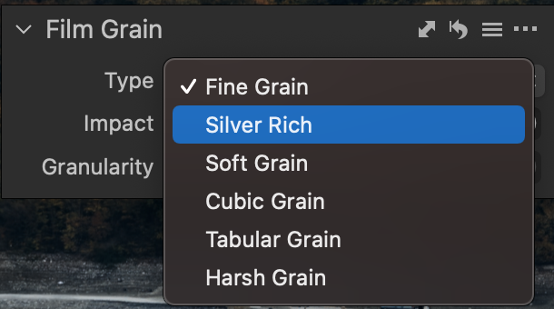 The Film Grain tool overview – Home