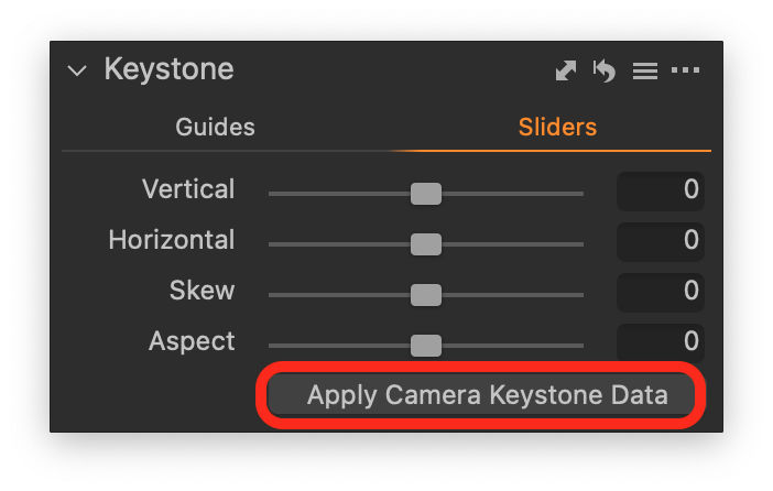 Keystone correction – Home